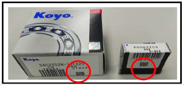 Specification Change of Koyo Individual Package